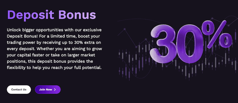 uTrada ─ 30% Deposit Bonus - Forex Penguin